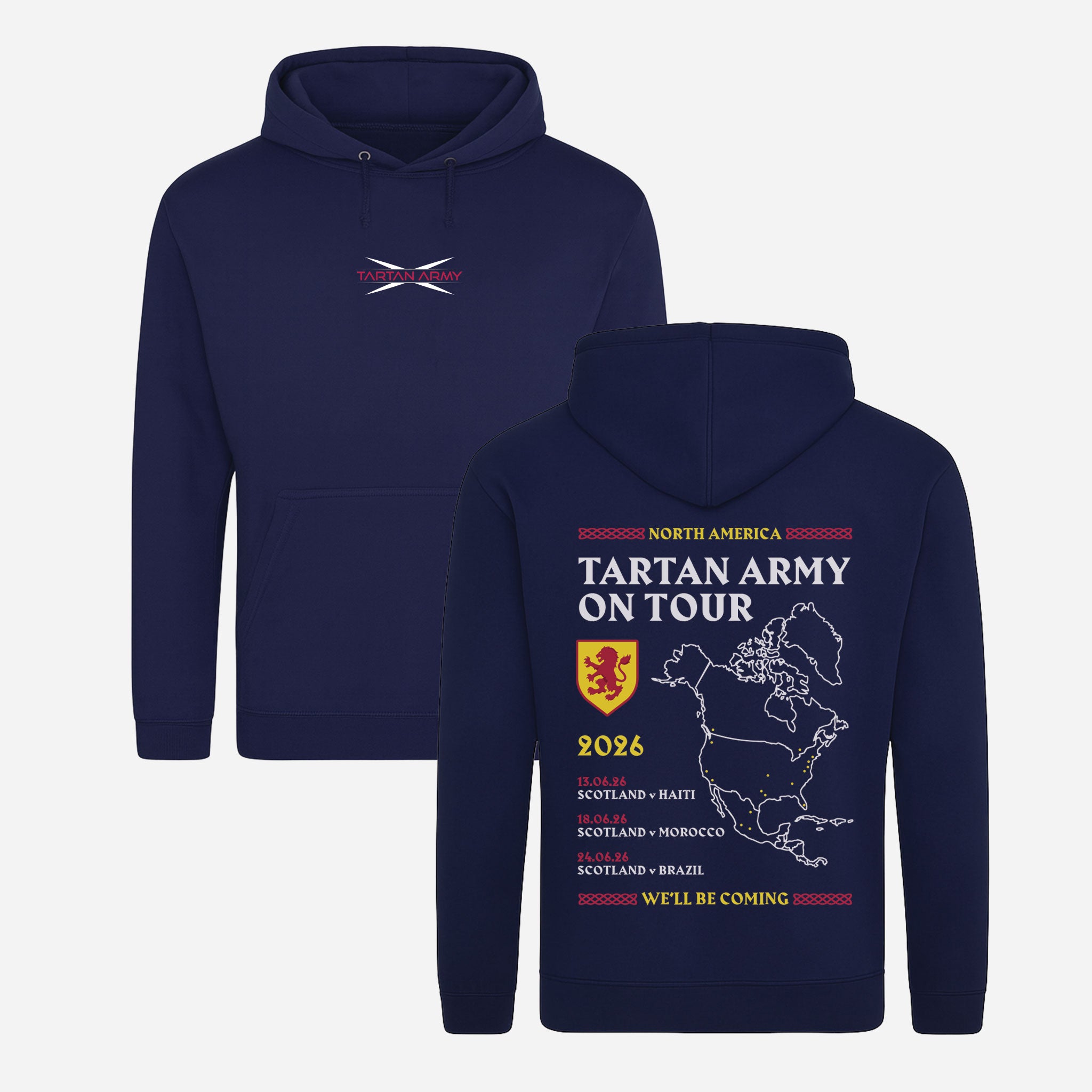 Tartan Army On Tour Hoodie – Tartan Army Shop